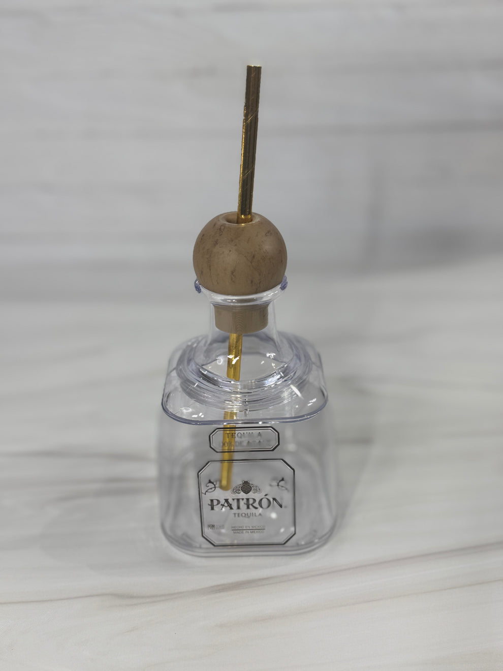 Patron Reusable Cup- With Straw Hole Cork Tan – Mrsheadline The ...